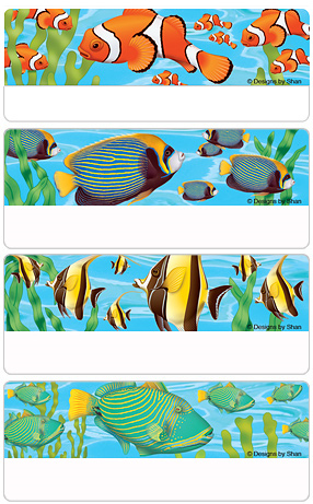 Exotic Fish Address Labels - SuperValue Checks