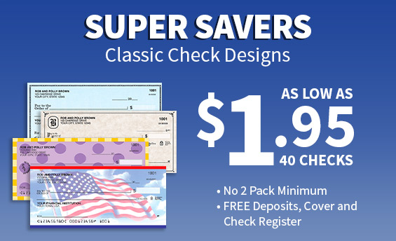 SuperValue Checks - Personal Checks starting at $1.95