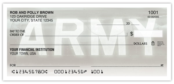 Army Personal Checks | SuperValue Checks