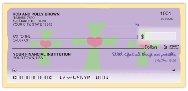Crosses Personal Checks | SuperValue Checks