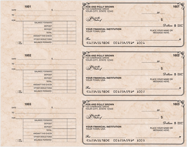 Antique Desk Checks - SuperValue Checks