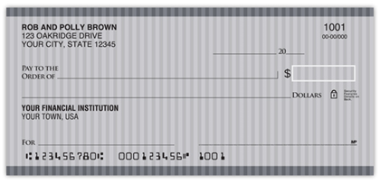 Classic Grey Personal Checks | SuperValue Checks