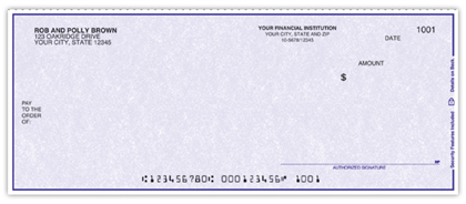 Purple Laser Check in Middle - SuperValue Checks