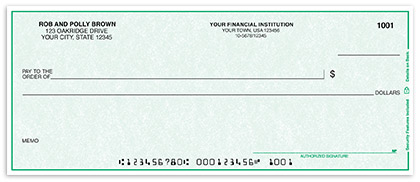 Green Laser Draft Checks | SuperValue Checks