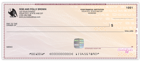 High Security Laser Check on Top | SuperValue Checks