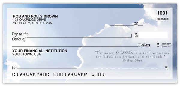 Tranquil Reflections - Side Tear Checks - SuperValue Checks