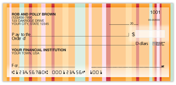 Sassy Stripes Personal Checks | SuperValue Checks
