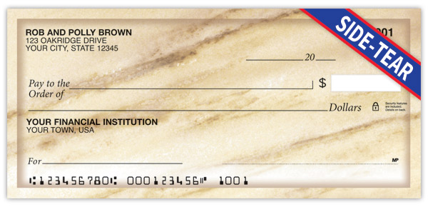 Side-Tear Personal Checks | SuperValue Checks