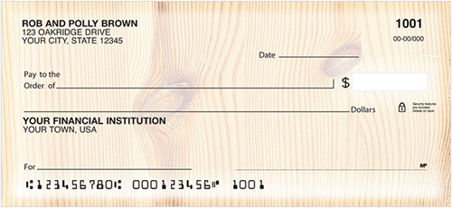 Wood Personal Checks | SuperValue Checks