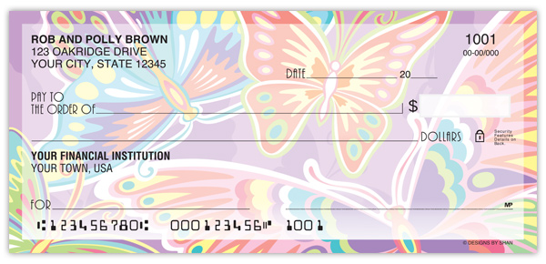 Psychedelic Butterflies Checks - SuperValue Checks