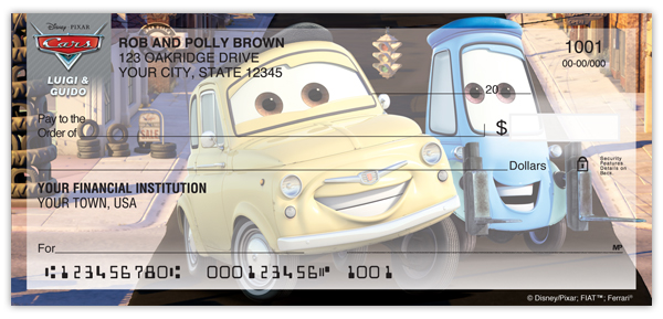 Disney/Pixar Cars Personal Checks | SuperValue Checks