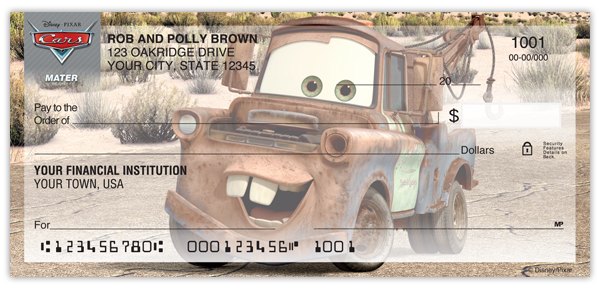 Disney/Pixar Cars Personal Checks | SuperValue Checks