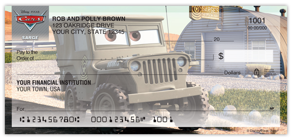 Disney/Pixar Cars Personal Checks | SuperValue Checks
