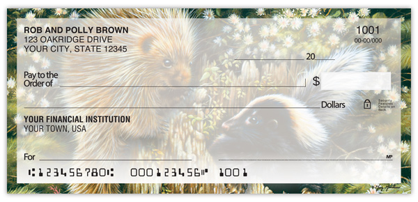 Woodland Animals Personal Checks | SuperValue Checks