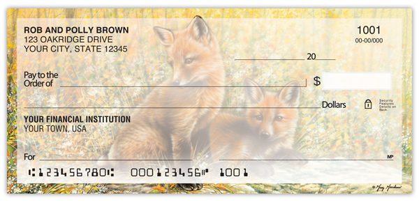 Woodland Animals Personal Checks | SuperValue Checks