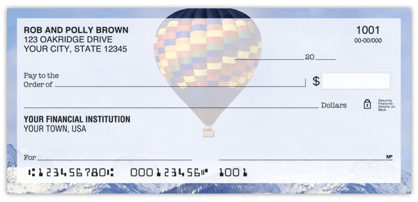 Hot Air Balloons Personal Checks | SuperValue Checks