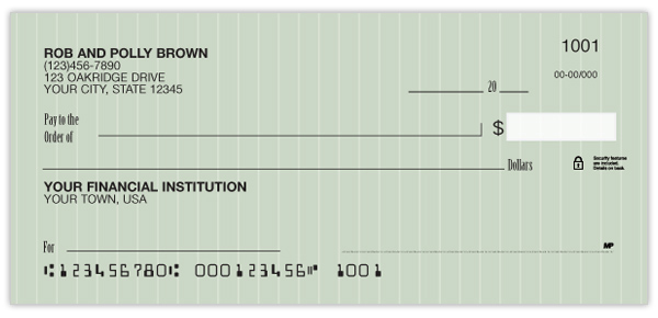 Pin Stripes Personal Checks | SuperValue Checks