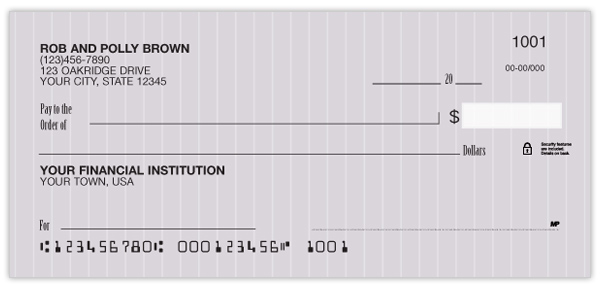 Pin Stripes Personal Checks | SuperValue Checks