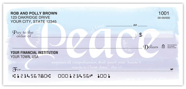 Joy & Peace Personal Checks | SuperValue Checks