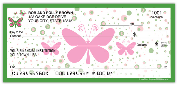 Bright Butterflies Personal Checks | SuperValue Checks
