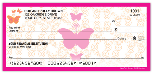 Bright Butterflies Personal Checks | SuperValue Checks
