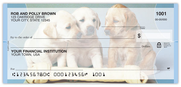 Puppy Love Personal Checks | SuperValue Checks