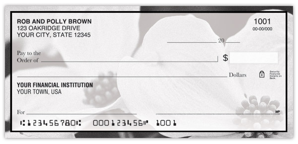 Dramatic Dogwoods Personal Checks | SuperValue Checks
