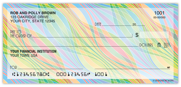 Designs by Shan™ Electric Spectrum Personal Checks | SuperValue Checks