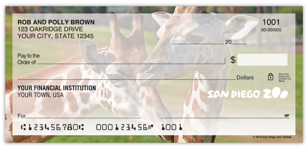 San Diego Zoo Giraffe Personal Checks | SuperValue Checks