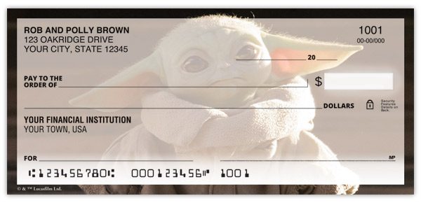 Star Wars The Child Personal Checks | SuperValue Checks
