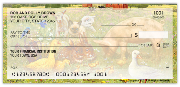 Barnyard Babies Personal Checks | SuperValue Checks