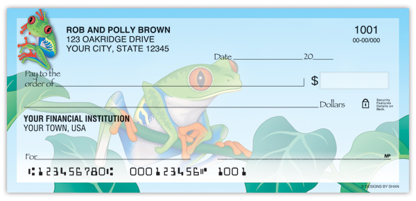 Designs by Shan™ Red-Eyed Tree Frog Checks | SuperValue Checks