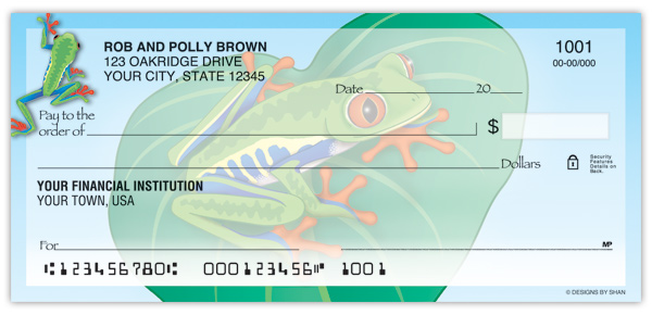 Designs by Shan™ Red-Eyed Tree Frog Checks | SuperValue Checks