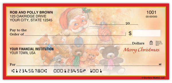 Santa Claus Personal Checks | SuperValue Checks