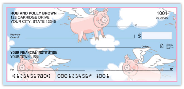 When Pigs Fly Personal Checks | SuperValue Checks