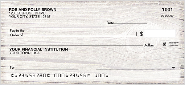 Wood Personal Checks | SuperValue Checks