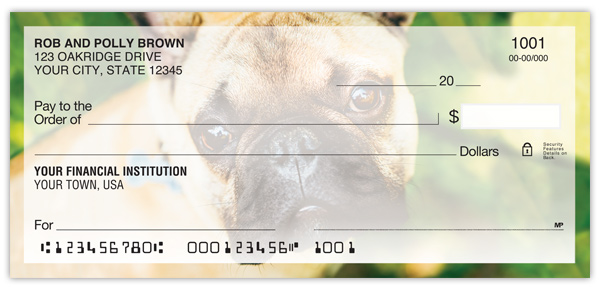 French Bulldog Personal Checks | SuperValue Checks