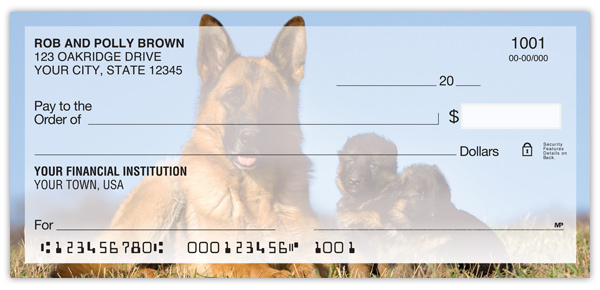 German Shepherd Personal Checks | SuperValue Checks