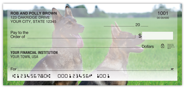 German Shepherd Personal Checks | SuperValue Checks