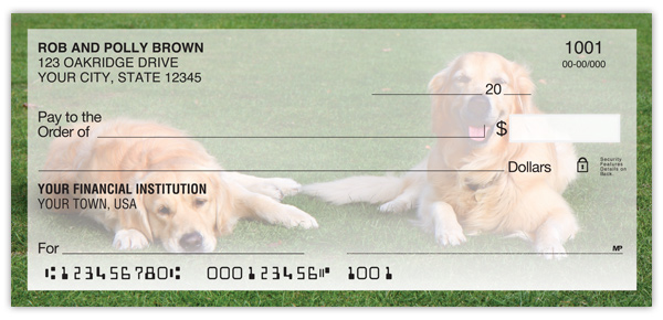 Golden Retriever Personal Checks | SuperValue Checks