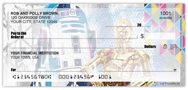 Star Wars Space Escape Personal Checks | SuperValue Checks